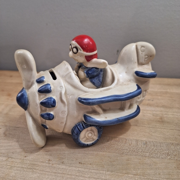 Vintage | Accents | Vintage Counterpoint Barron Airplane Ceramic Coin ...